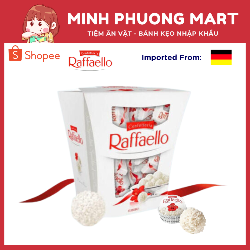 Date 5/2025 Kẹo Socola Bọc Dừa Hạnh Nhân Raffaello 230g | Shopee Việt Nam