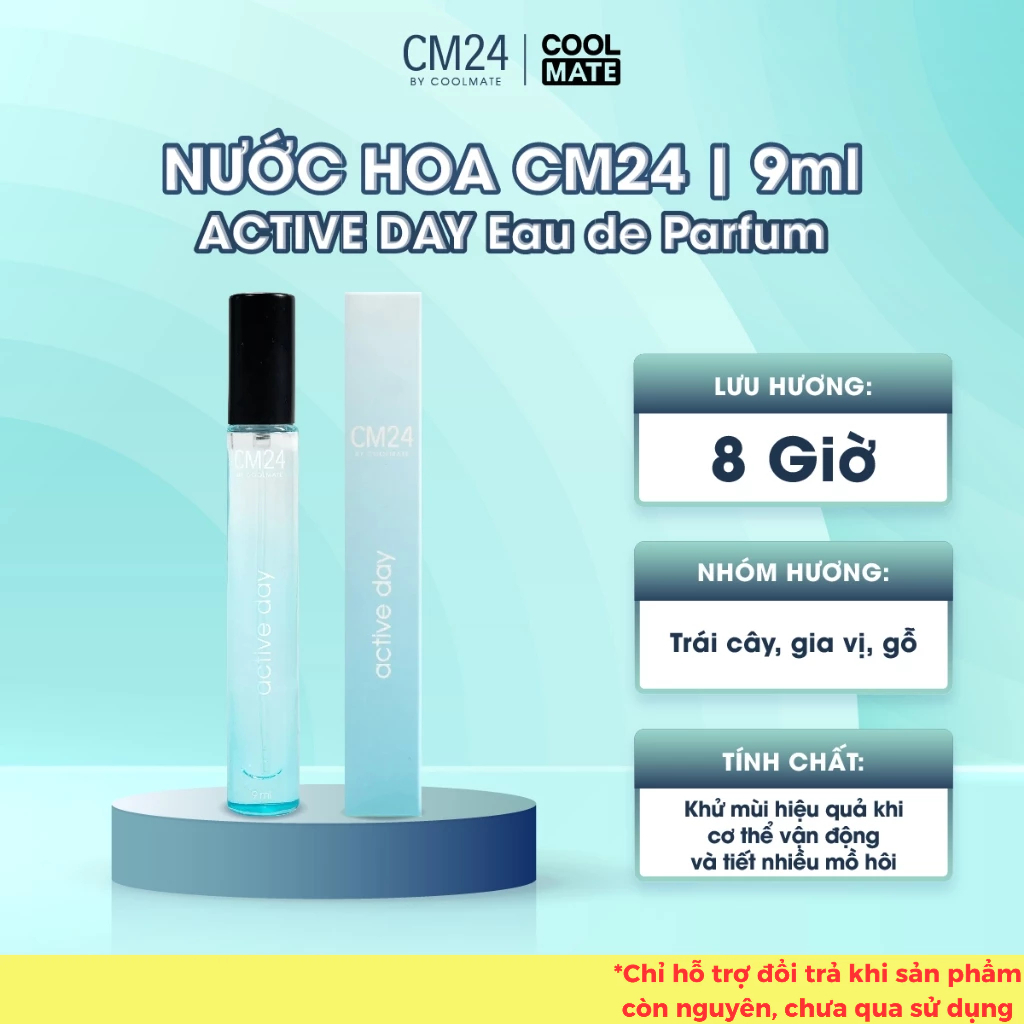 [MUA 2 GIẢM 20%] Nước hoa CM24 by Coolmate Active day 9ml | Shopee Việt Nam