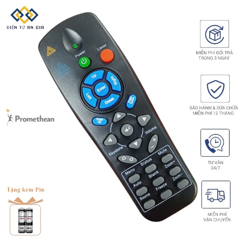 Remote Điều khiển máy chiếu Promethean- Hàng chính hãng mới 100% Tặng ...
