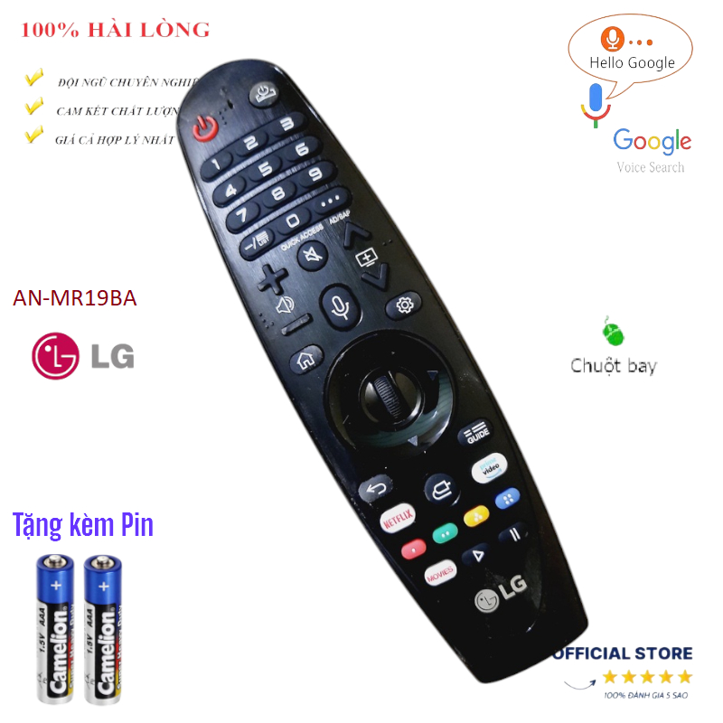 [HÀNG INDONESIA] Remote Điều khiển TV LG AN-MR19BA giọng nói CHUỘT BAY ...