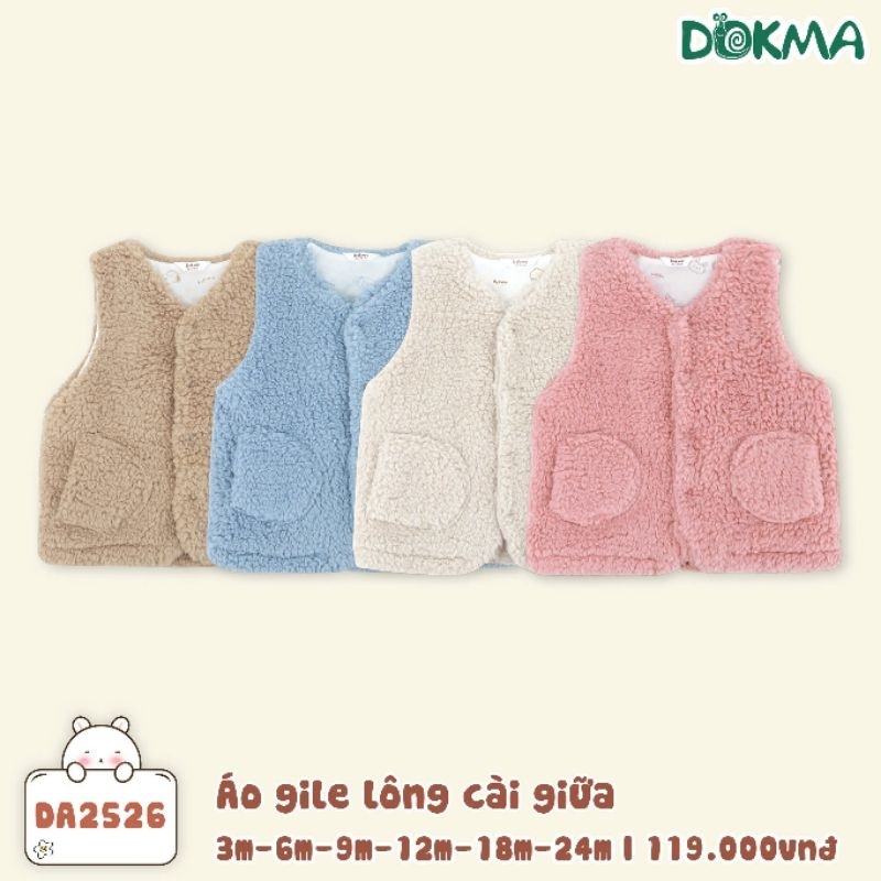 [Dokma] Áo gile lông cài giữa DA2526 | Shopee Việt Nam