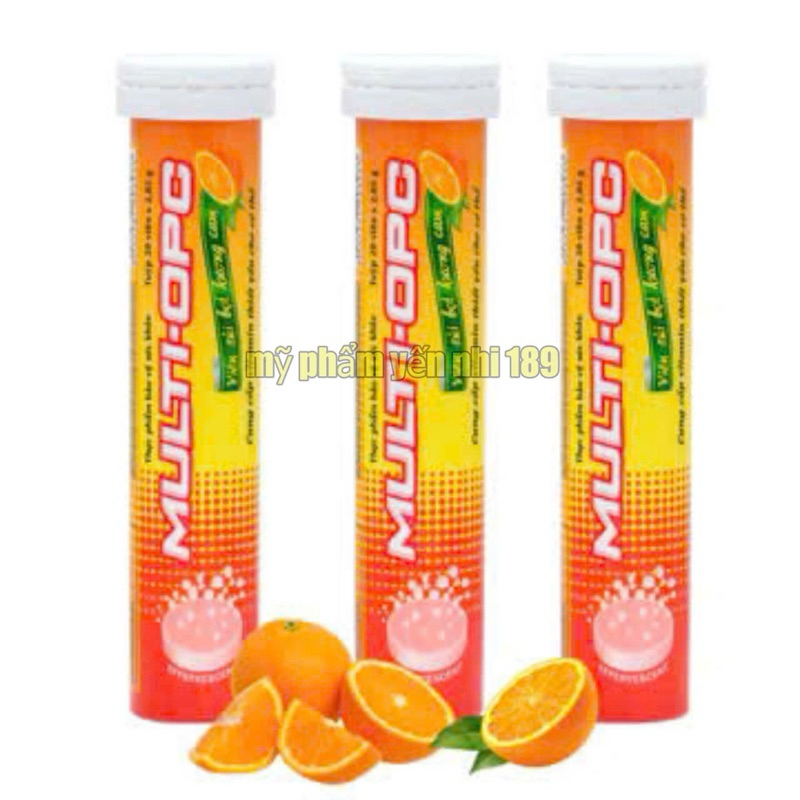 Viên sủi MULTI-Opc Multivitamin vị cam, bổ sung vitamin, tăng sức đề ...