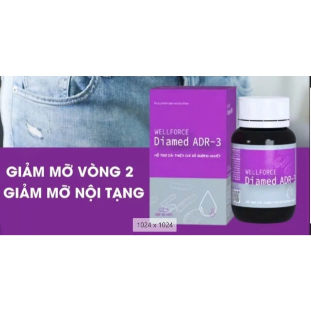 Viên uống Wellforce Diamed ADR-3 của Medimap, giúp ổn định Chỉ số Đường ...