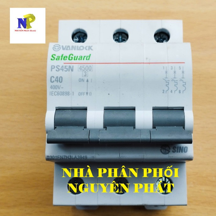 [SINO] Cầu Dao Tự Động MCB 3P (CB 3 Tép) 4.5kA PS45N | Shopee Việt Nam