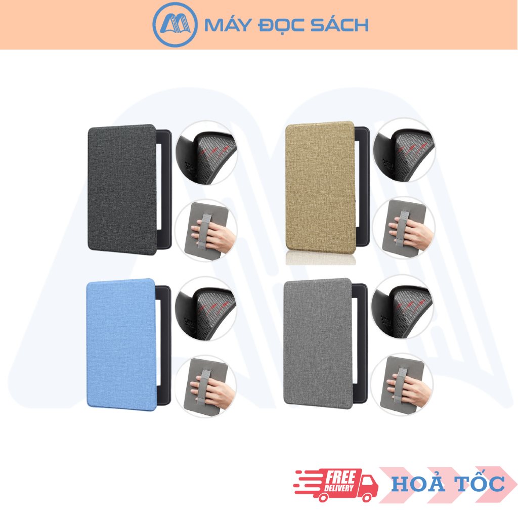 PPW5 | Bao da Cover cho Kindle Paperwhite 5 - Họa tiết vải, ốp sau PVC ...