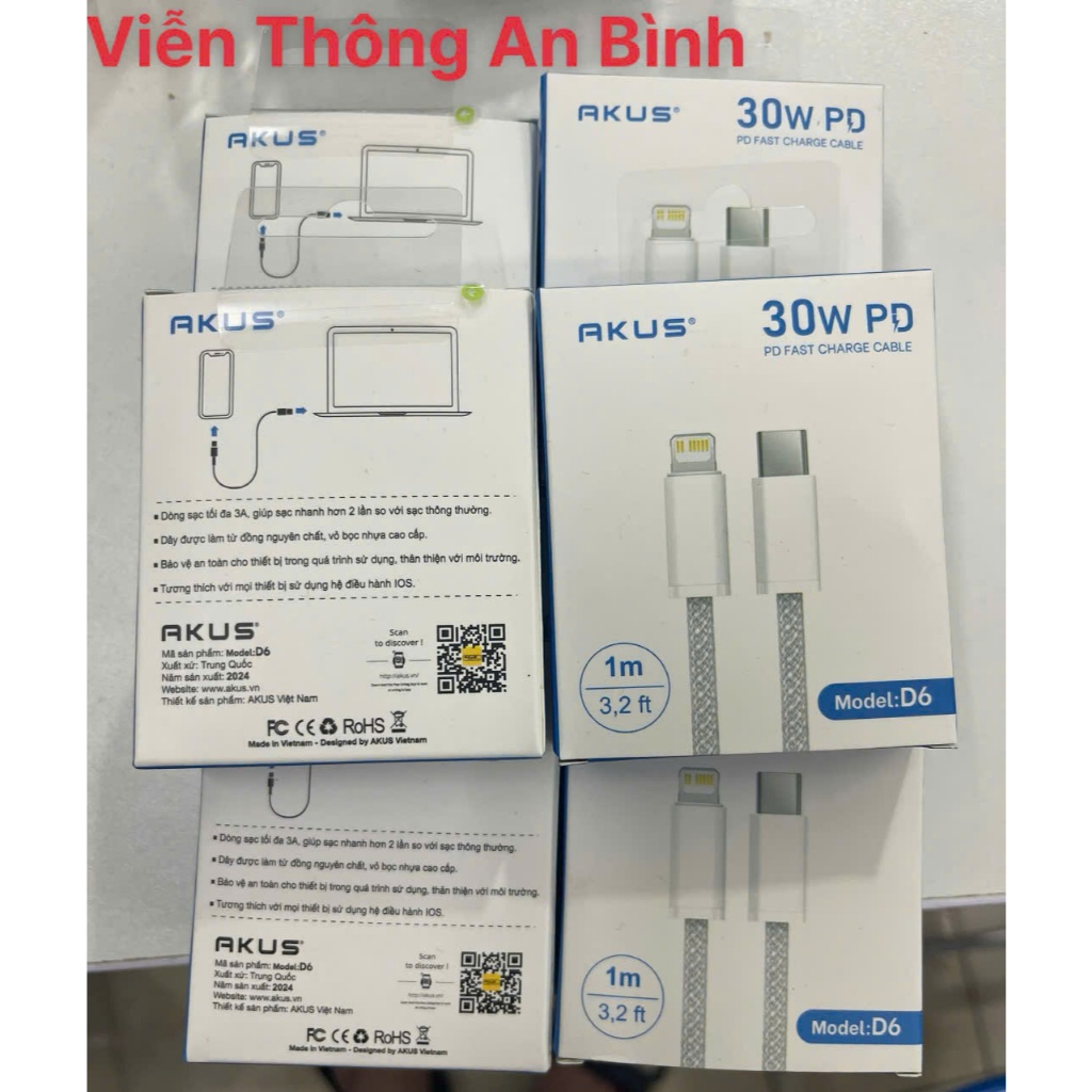 Dây sạc nhanh chính hãng Akus D6 | Shopee Việt Nam