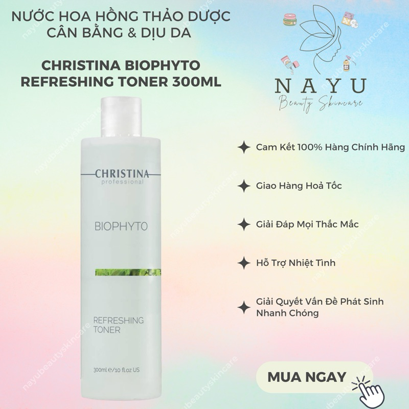 NƯỚC HOA HỒNG THẢO DƯỢC CÂN BẰNG & DỊU DA CHRISTINA BIOPHYTO REFRESHING ...