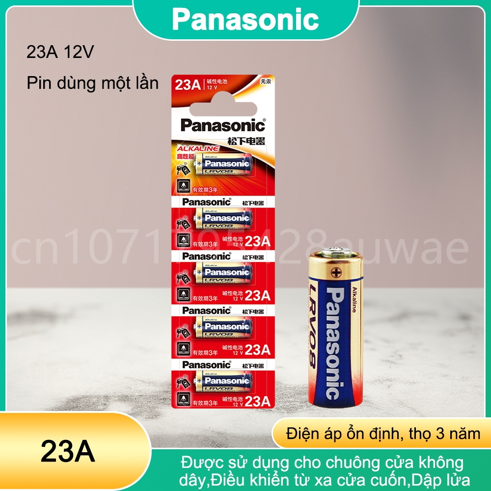 Pin 23A PANASONIC 12V Dùng Cho Remote Xe, Cửa Cuốn, Chuông Cửa,.... | Shopee Việt Nam