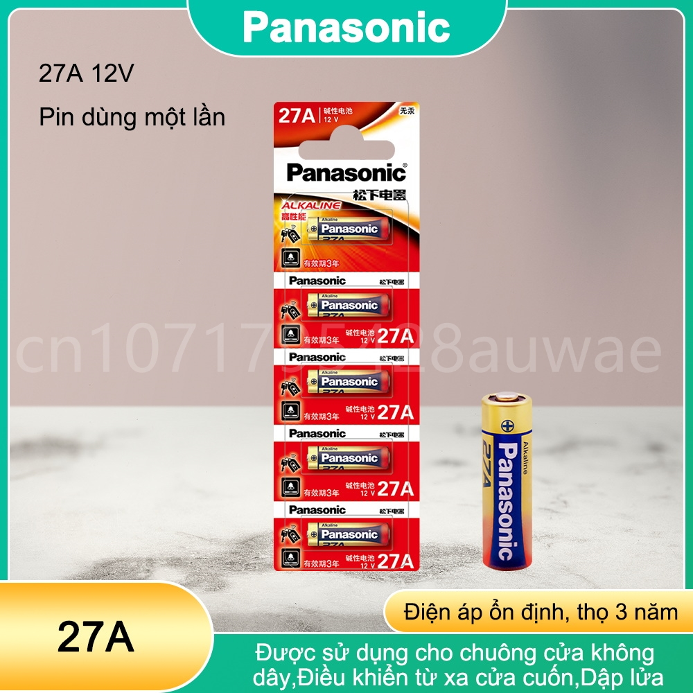 Vỉ Viên Pin A27 PANASONIC 12V Thay Pin Cửa Cuốn , Chuông Cửa ...