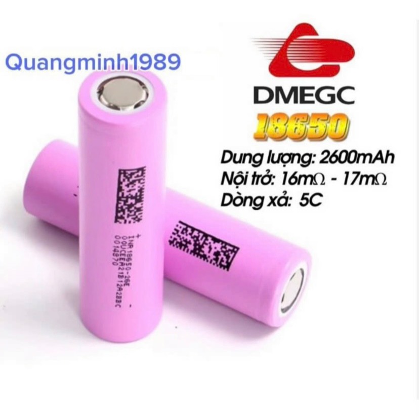 Pin 18650 DMEGC 3.7V dung lượng 2600mah 5C Xả 13A | Shopee Việt Nam