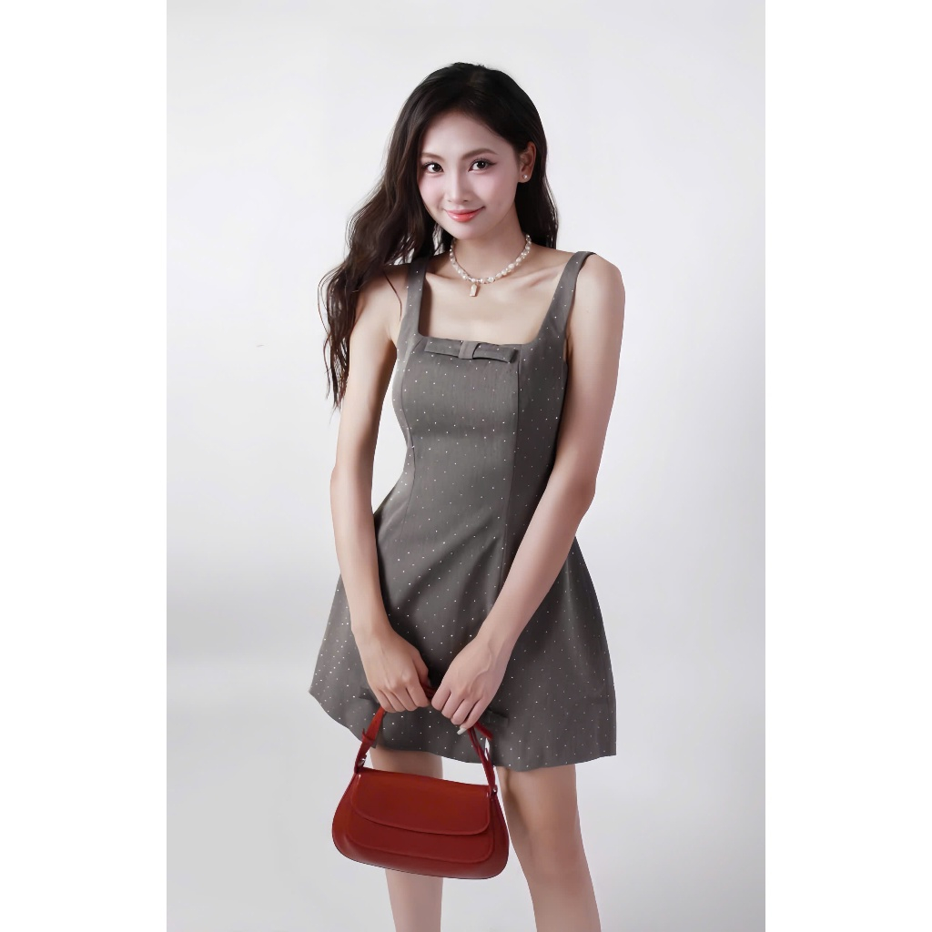 MINIMI CLUB - Krystal Mini Dress [váy có sẵn đệm ngực] | Shopee Việt Nam