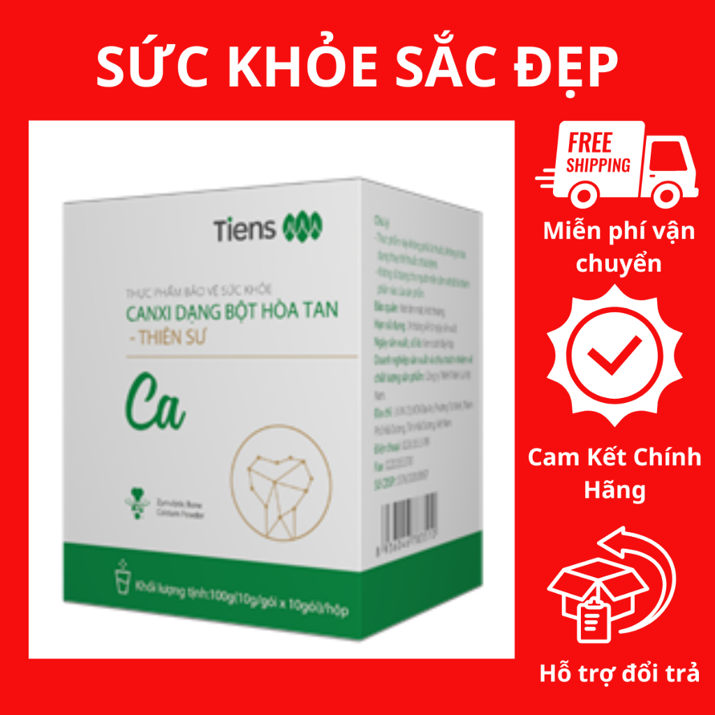 [CHÍNH HÃNG] Canxi dạng bột hòa tan Thiên Sư Canxi TIENS - 10 Gói ...