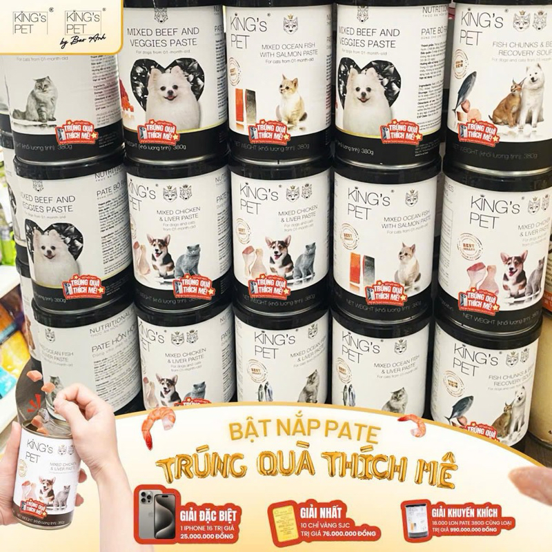 Pate Kingpet 380gr cho chó và mèo | Shopee Việt Nam