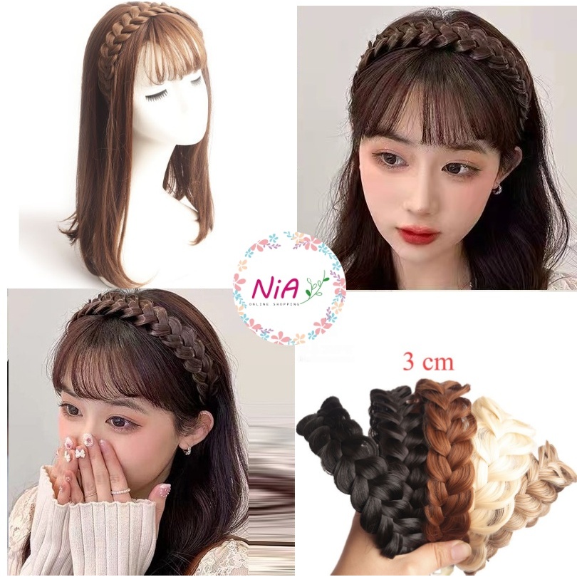 Cài Tóc Tết Bím Băng Đô Tết Tóc Giả Thời Trang Mới Nhất Dành Cho Nữ ...