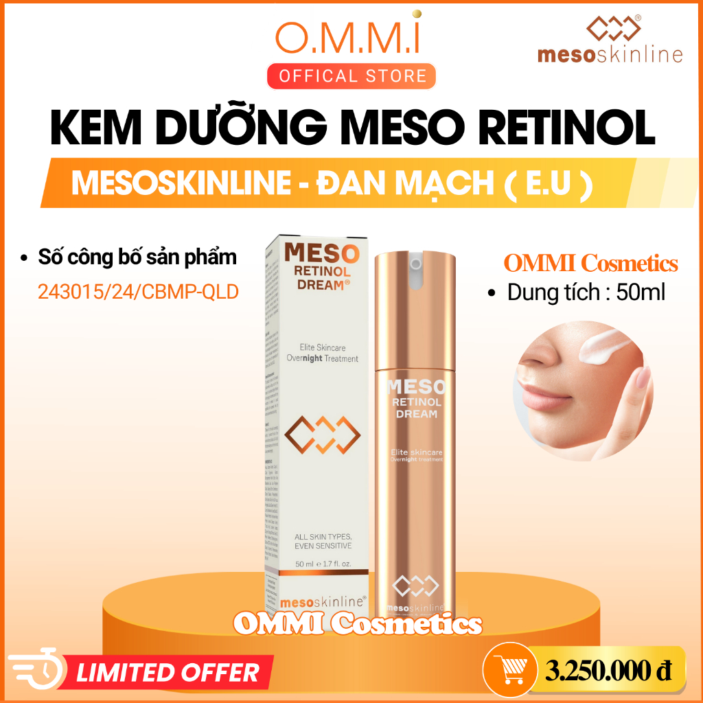 Kem Meso Retinol Mesoskinline - Giúp trẻ hóa da, cải thiện nếp nhăn ...