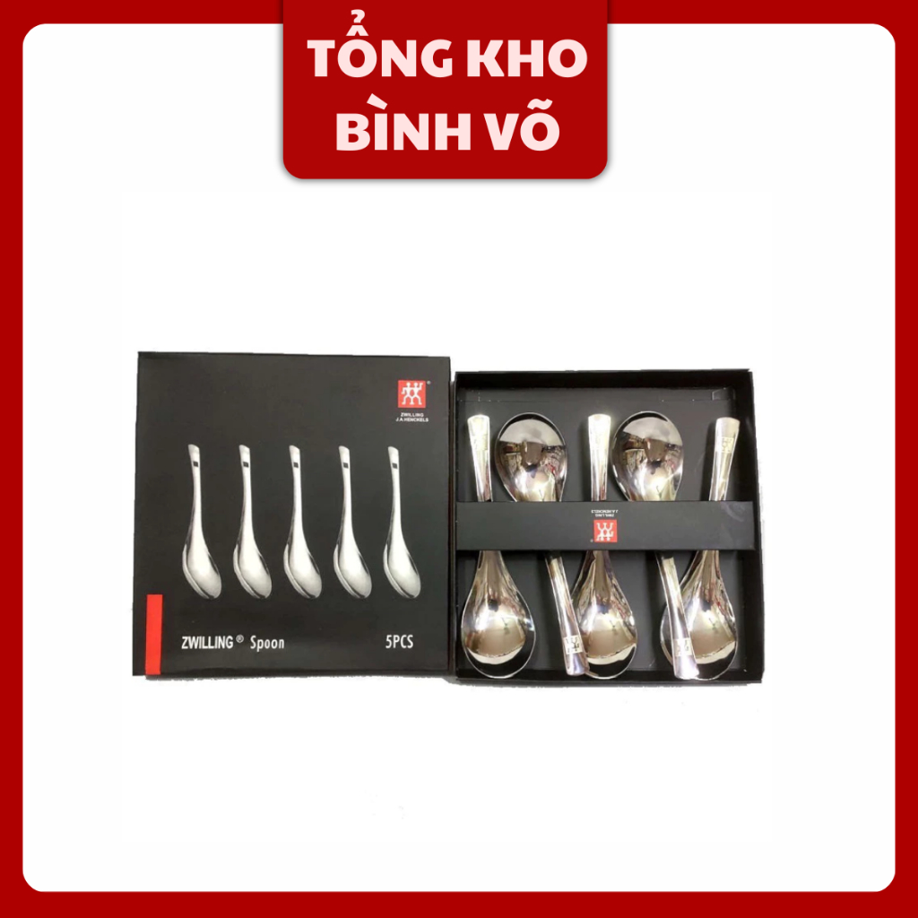 Thìa Inox 304 Cao Cấp , set 5 thìa inox dày dặn tiện ích | Shopee Việt Nam