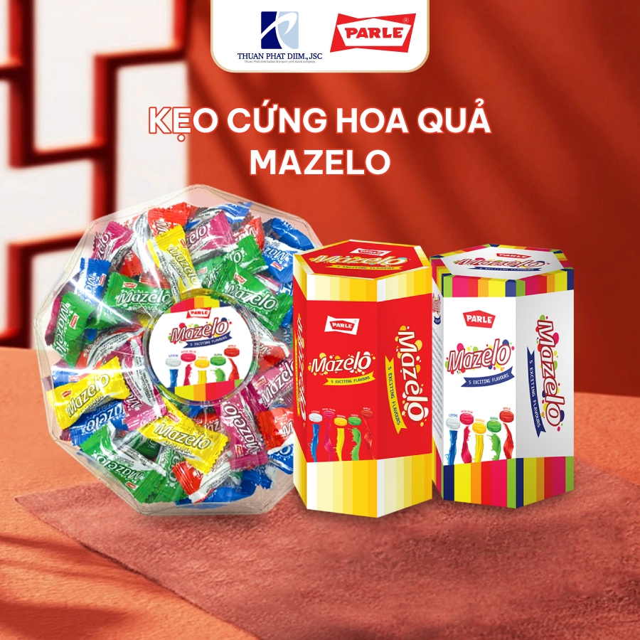 Kẹo cứng trái cây mix 5 vị thơm ngon, kẹo Mazelo nhập khẩu chính hãng ...
