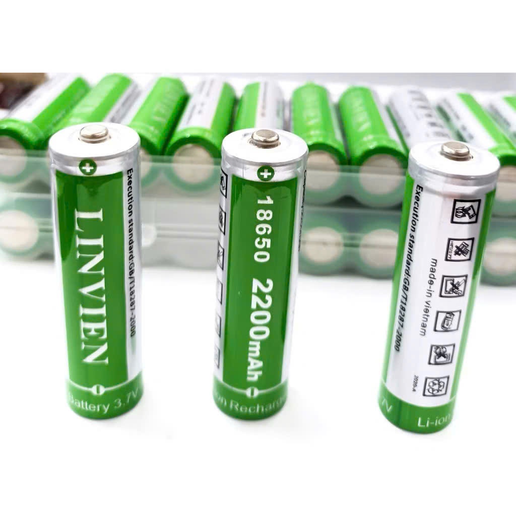 Pin sạc 18650 (4,2v/2200mAh) LINVIEN (made in Vietnam) | Shopee Việt Nam