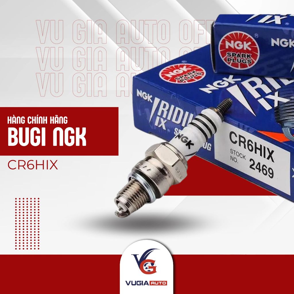 Bugi NGK IRIDIUM - CR6HIX [HÀNG CHÍNH HÃNG] (dòng cao cấp - chân ngắn ...