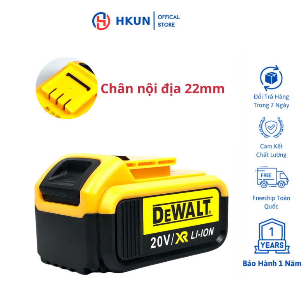 Pin 10 Cell Dewalt Chân 22mm Có Đèn Báo Pin Dòng Xả Cao Mạch 3 Mosfet ...