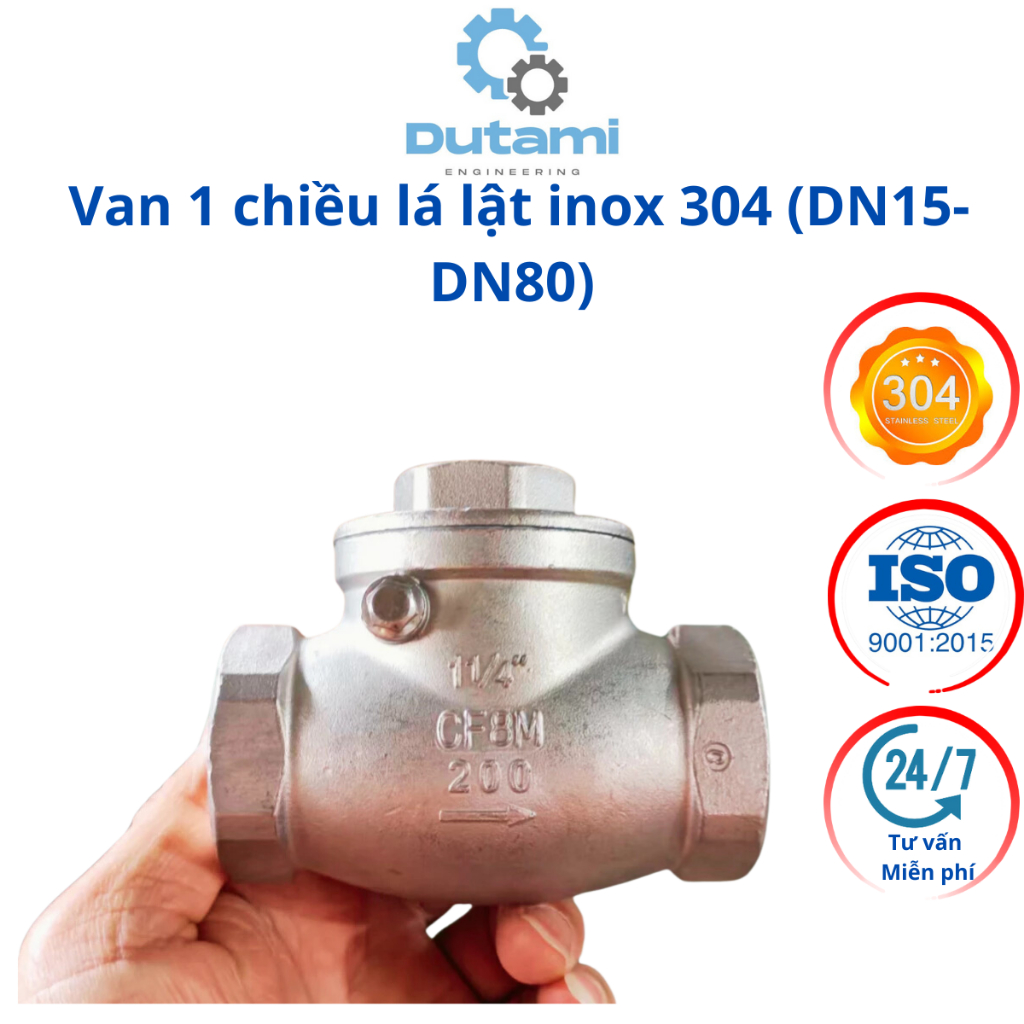 Van 1 chiều lá lật inox 304 (DN15-DN80) | Shopee Việt Nam