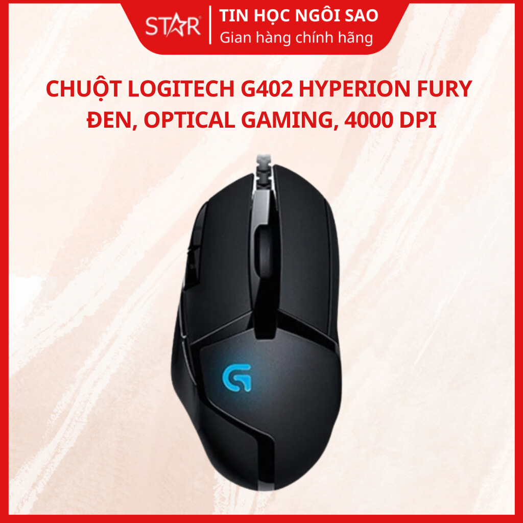Chuột Logitech G402 Hyperion Fury | Đen, Optical Gaming, 4000 DPI - Bảo ...