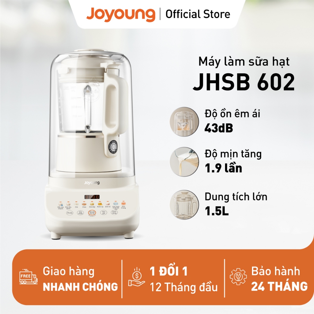 [Livestream] Máy làm sữa hạt đa năng Joyoung JHSB-602 | Công suất 1000W | 12 chức năng | Shopee ...