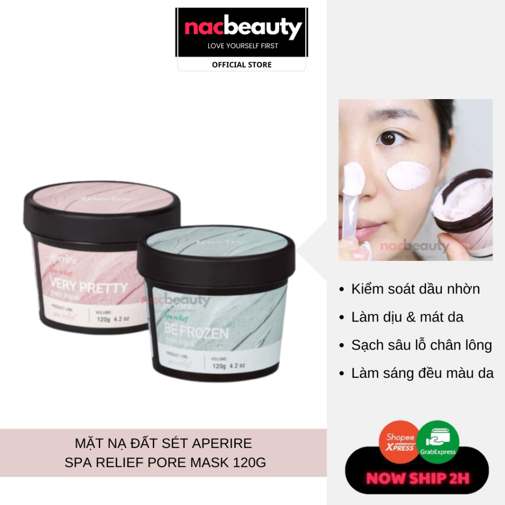 [Full size] Mặt Nạ Đất Sét Aperire Spa Relief Pore Mask 120g - REP Bio Fresh Mask With Real ...