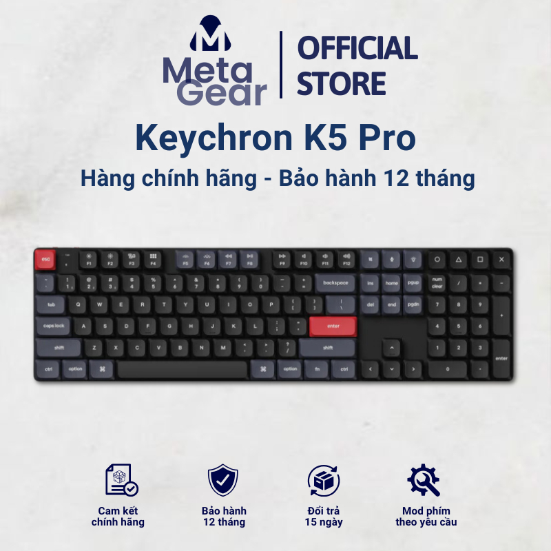 Bàn Phím Cơ Keychron K5 Pro Low Profile - Bàn Phím Ultra Slim | Shopee ...