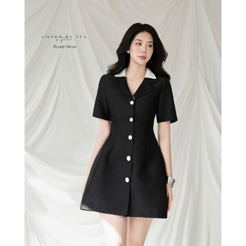 Váy Thiết Kế Charm By Tea: PEONY DRESS | Shopee Việt Nam