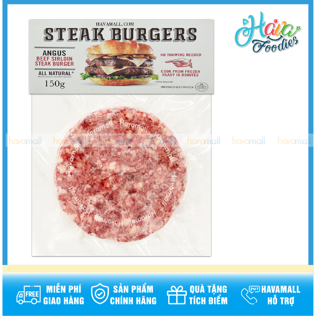 Thịt Bò Burger Úc 150g – Frozen Burger Patties | Shopee Việt Nam