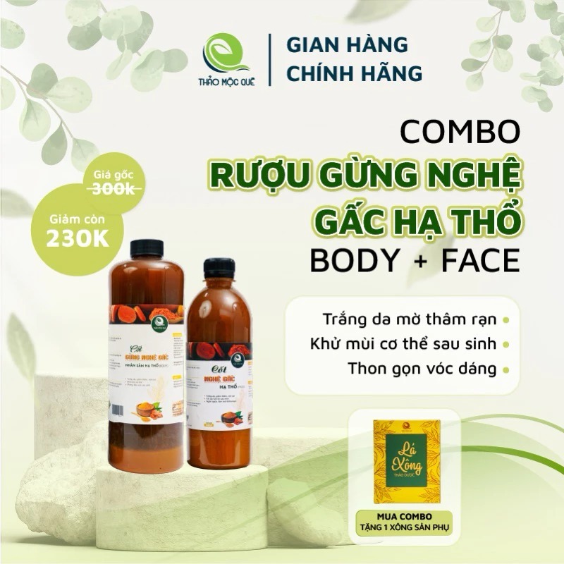 Cốt gừng nghệ THAO MOC QUE hạt gấc hạ thổ 100 ngày | Shopee Việt Nam