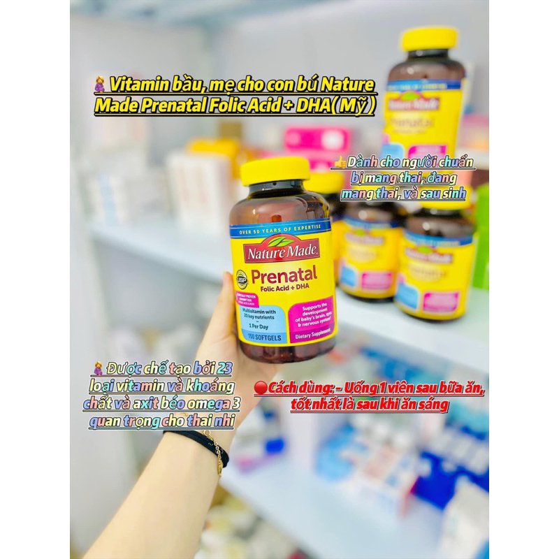 [Chính Hãng - Đi Air -]Bổ bầu dành cho bà bầu Nature Made Prenatal ...