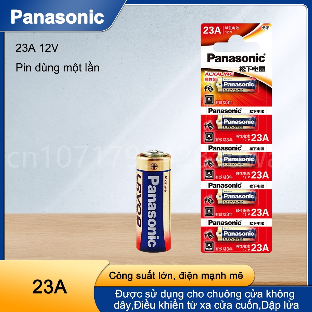 Pin Alkaline 23A Panasonic 12V A23 - Chuyên dùng cho Remote RF, Cửa cuốn, ... | Shopee Việt Nam