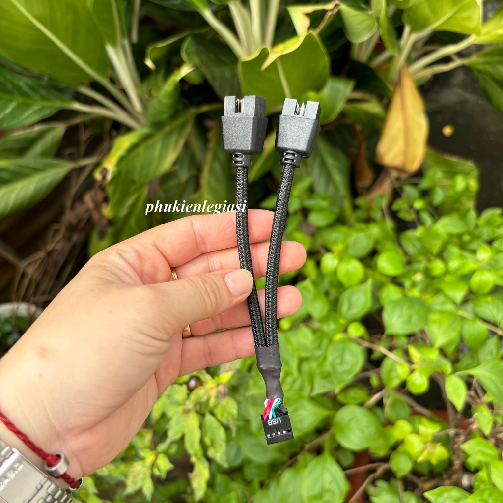 Cáp chữ Y chia 2 đầu 9 PIN USB 2.0 trên Mainboard PC dùng gắn thêm ...