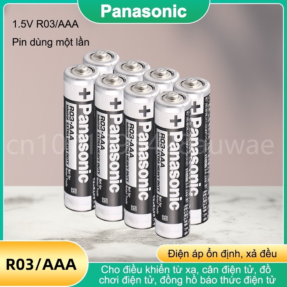 Pin AAA Panasonic 1.5V Không chì , Pin không chảy nước R03 Hàng chính ...