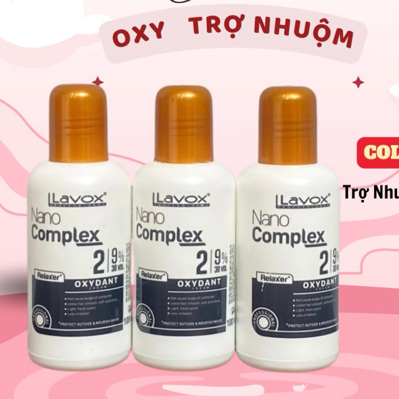 Oxy Trợ Nhuộm Siêu Dưỡng Lavox Nano Complex 100ml, Oxy Nhuộm Tóc Sử ...