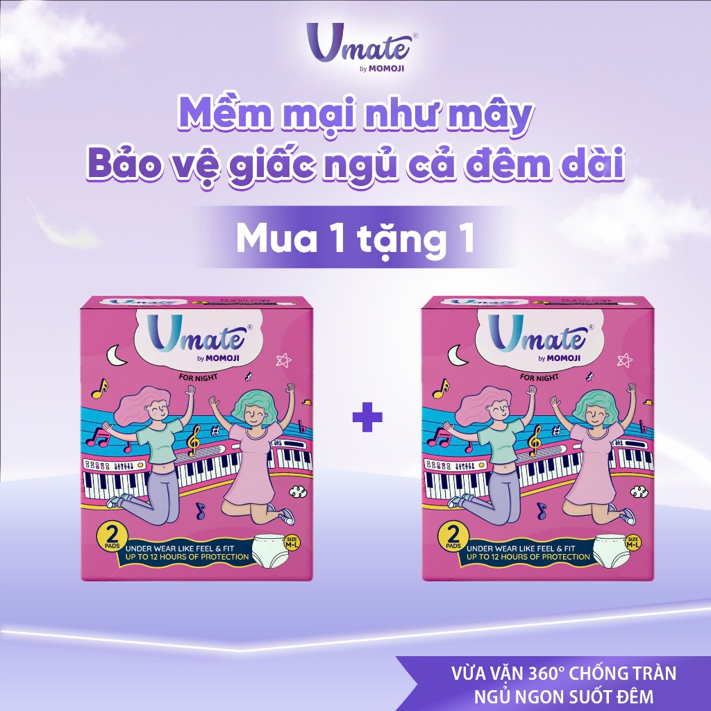 [MUA 1 TẶNG 1] Combo 3 Băng Vệ Sinh Umate by MOMOJI Dạng Quần Thoải Mái ...