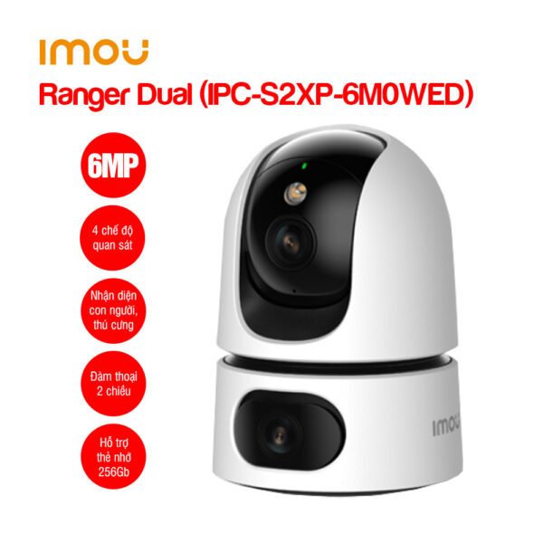 Camera Wifi iMOU Ranger Dual 6MP IPC-S2XP-6M0WED 2 mắt | Shopee Việt Nam