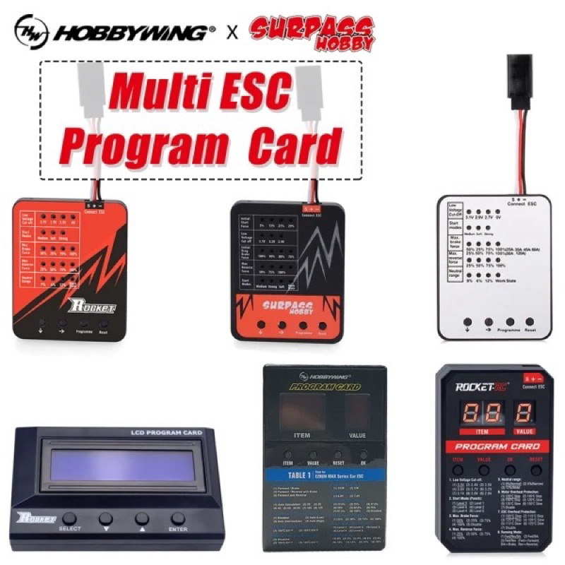 [HCM]Thẻ cài đặt esc surpass 25a 35a 45a 60a 80a 120a 150a brushless ...