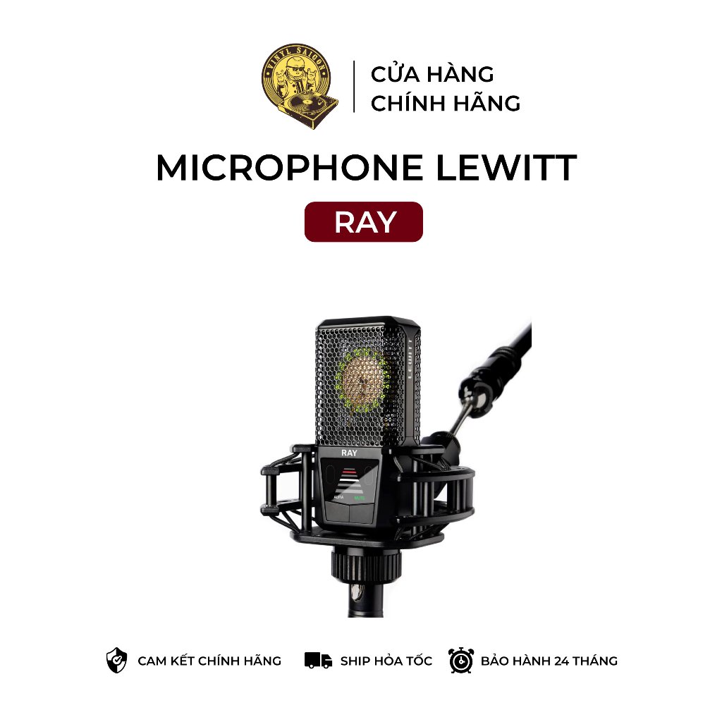 Mic thu âm giọng hát Lewitt RAY XLR condenser microphone - Bảo hành 24 ...
