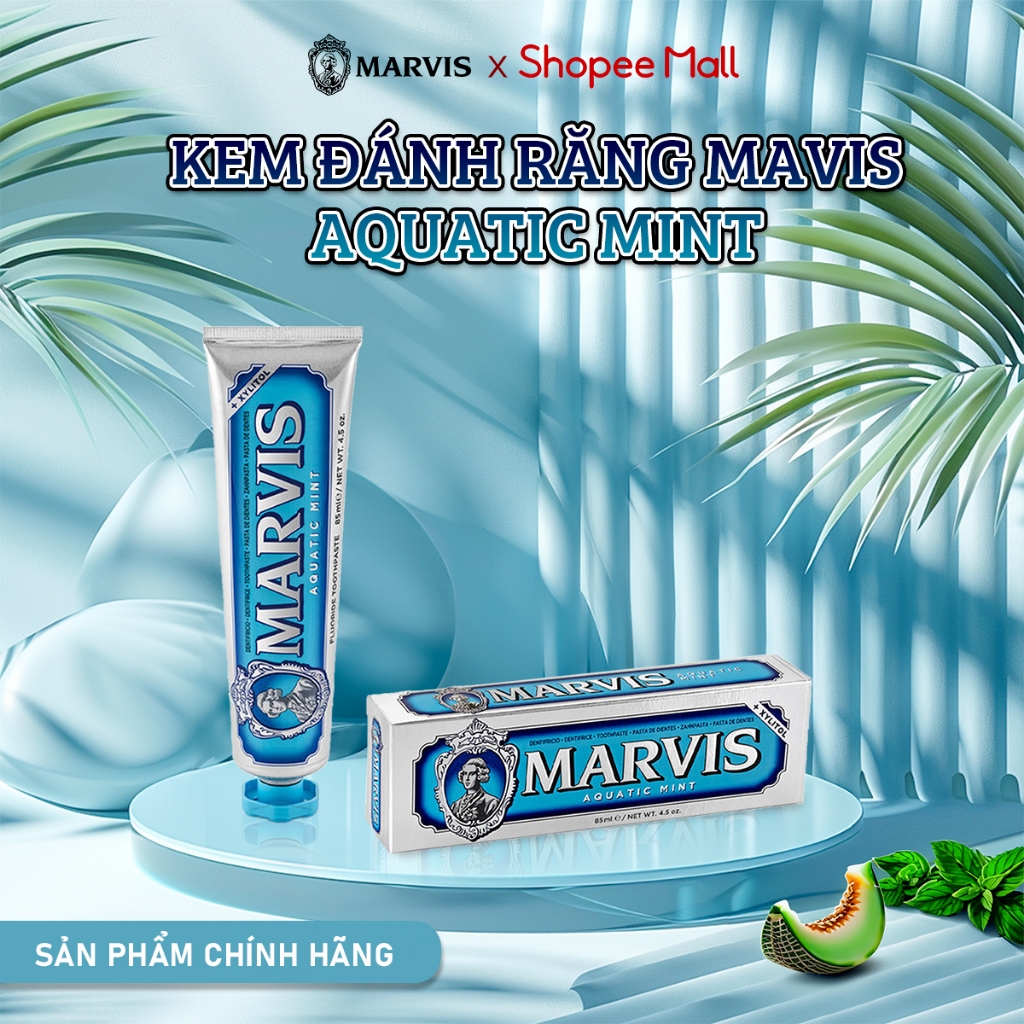 Kem Đánh răng Marvis Aquatic Mint 85ml | Shopee Việt Nam