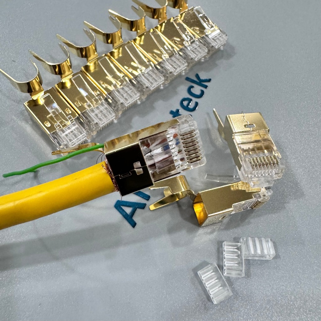 Đầu bấm cáp mạng CAT8 chống nhiễu FTP, SFTP, SSTP Ancomteck bán lẻ ...