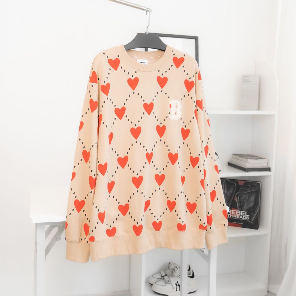 Áo nỉ dài tay M.LB MONO HEART outlet lỗi nhỏ ( Chính Hãng ) phong cách ...