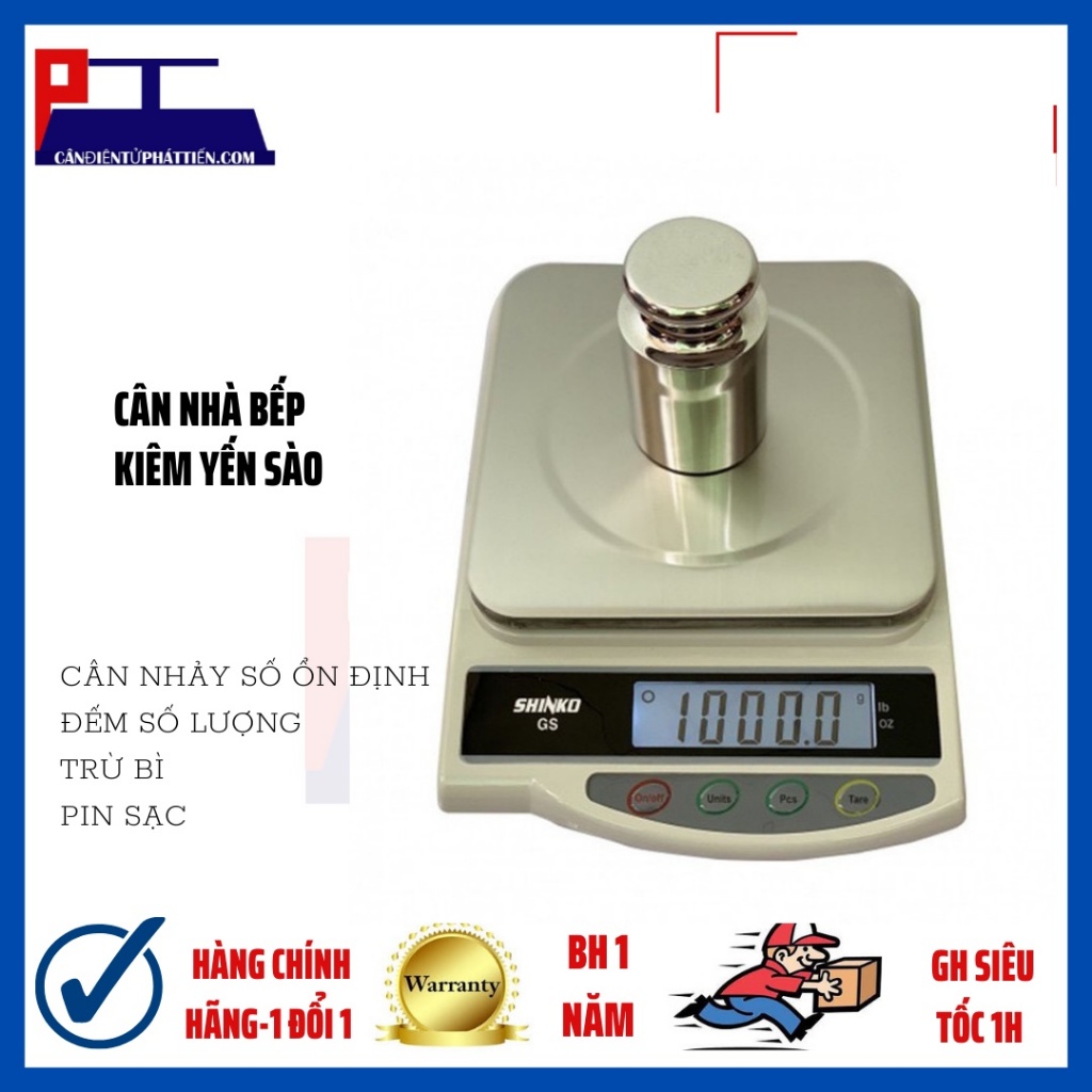 Cân điện tử Shinko GS-K1000 x0,1g/3kg x0,5g -3kg x 0,1g/6000x 1g | Shopee Việt Nam