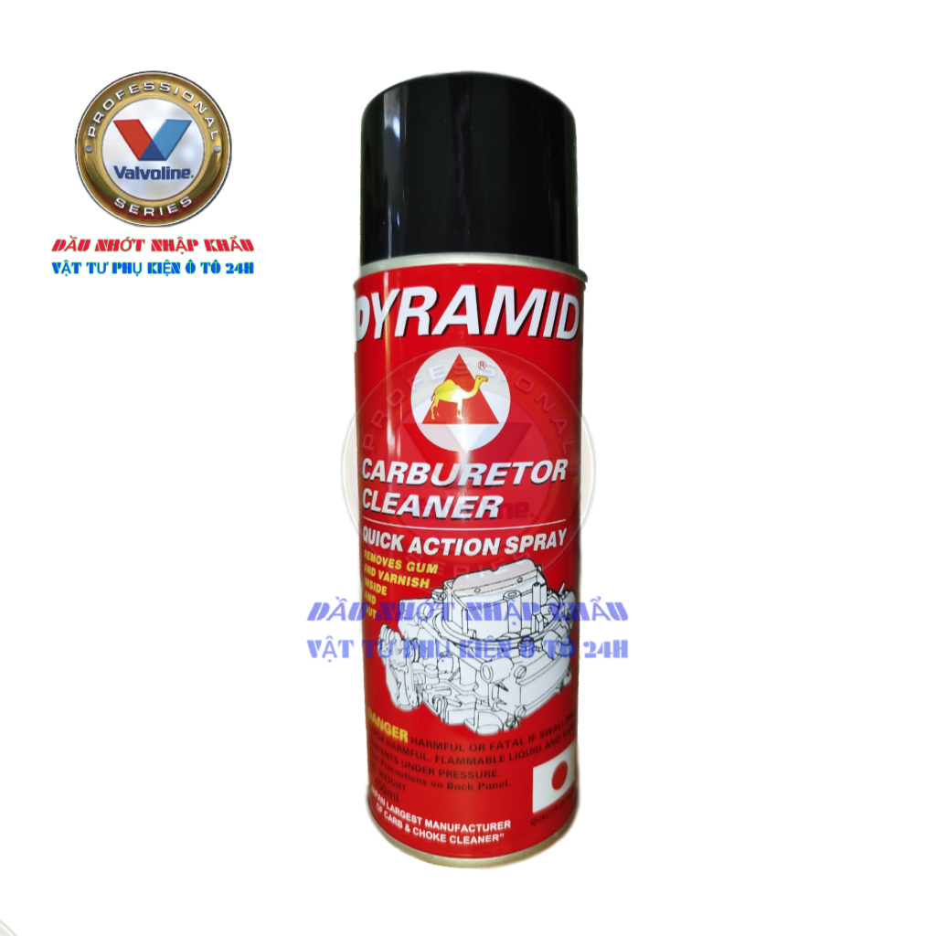 Bình xịt rửa vệ sinh chế hòa khí, kim phun ô tô - xe máy Dyramid lạc đà ...