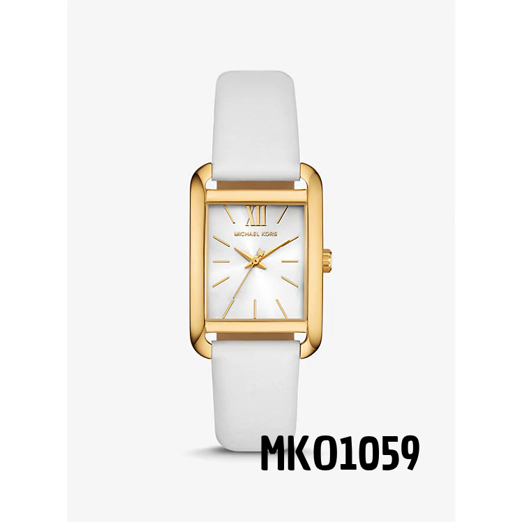 Đồng hồ nữ mặt chữ nhật michael kors MKO1059 MKO1027 dây da , size ...