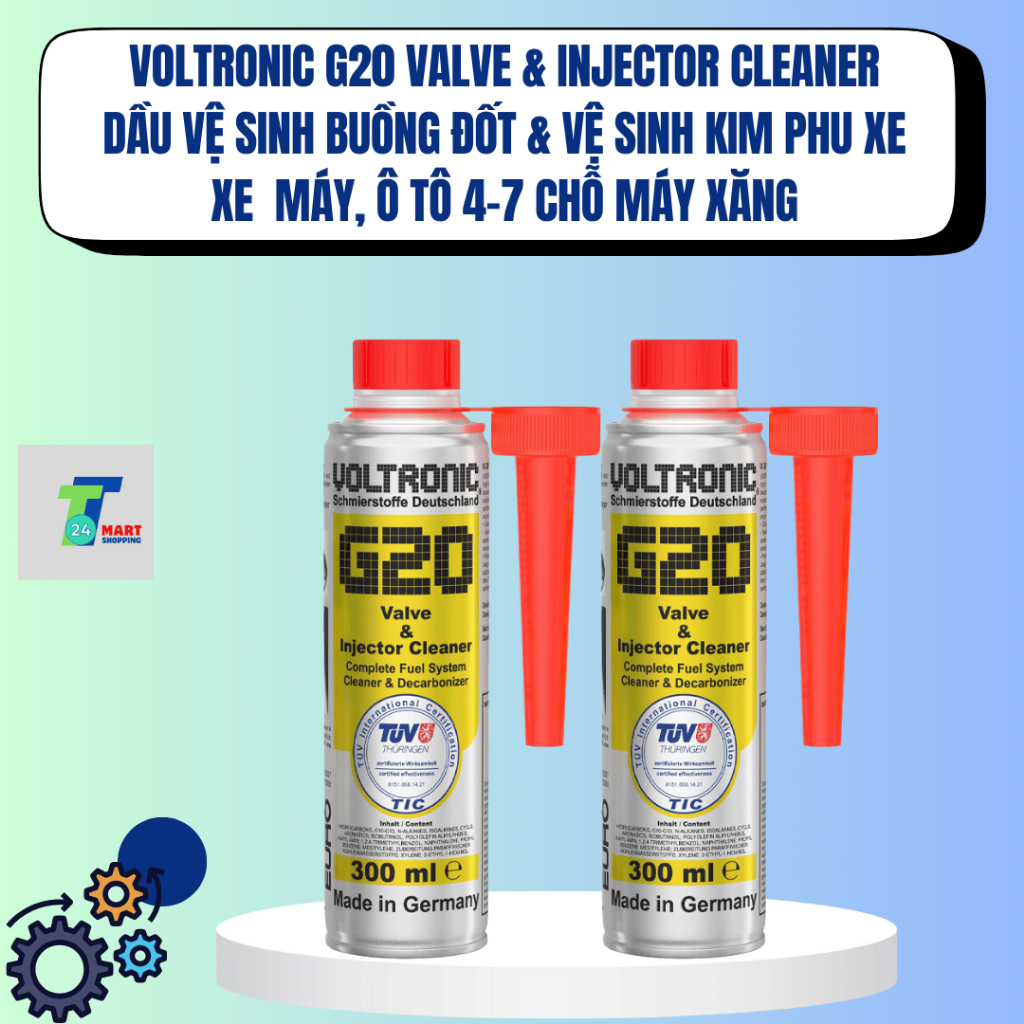VOLTRONIC G20 INJECTOR CLEANER là dung dịch phụ gia xăng (gasoline) có tính năng vệ sinh, khử ...