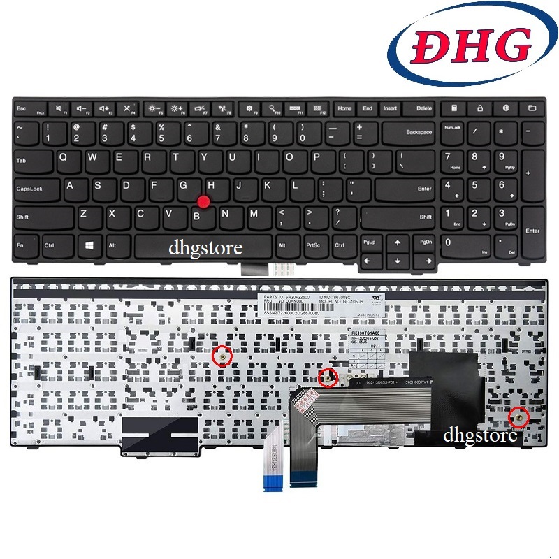 Bàn phím laptop Lenovo Thinkpad E550 E550C E555 E560 E565 E560C | Shopee Việt Nam