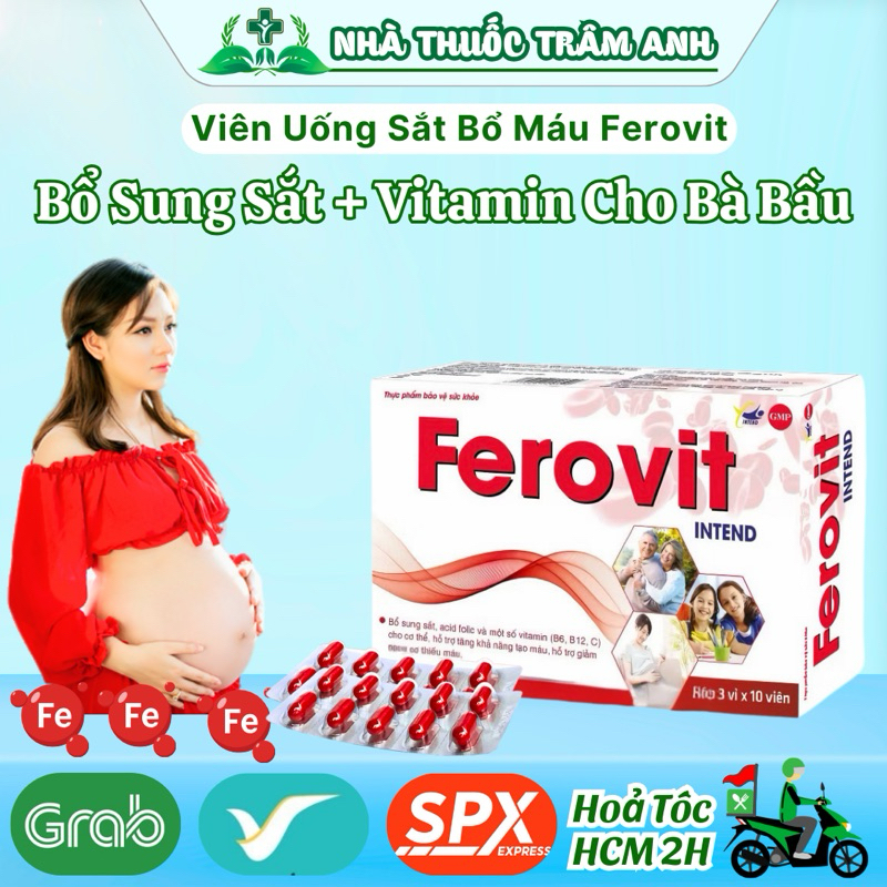 Viên Sắt Bổ Máu Ferovit - Bổ Sung Sắt, Vitamin và Acid Folic Cho Mẹ Bầu ...